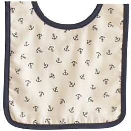 Alimrose Navy Anchor Bib