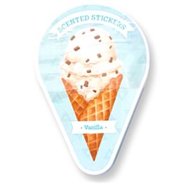Vanilla Ice Cream Scratch & Sniff Stickers Tin