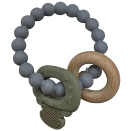 ES Kids Key Ring Silicone Teether - Grey