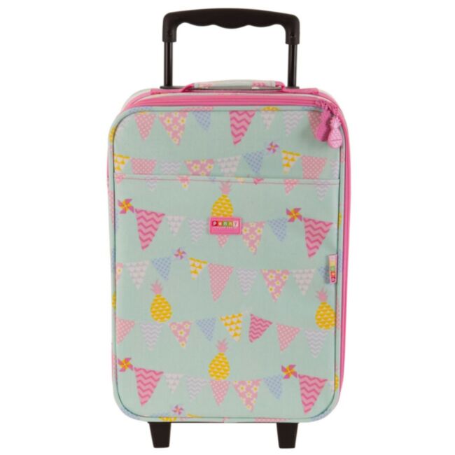 Penny Scallan Pineapple Bunting Wheelie Bag Suitcase